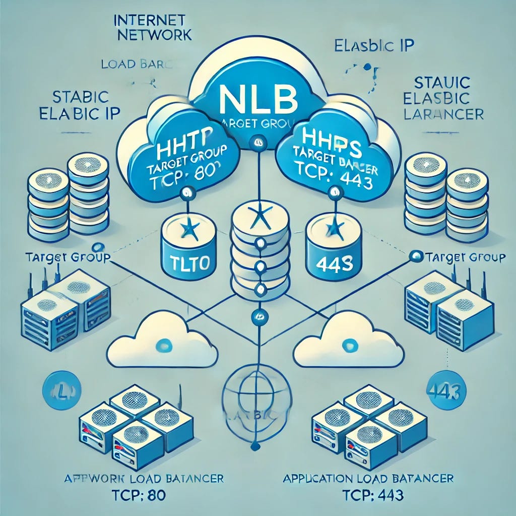 Configuring a Static IP for ECS Farget Service Using an NLB with an ALB as the Target | by ...