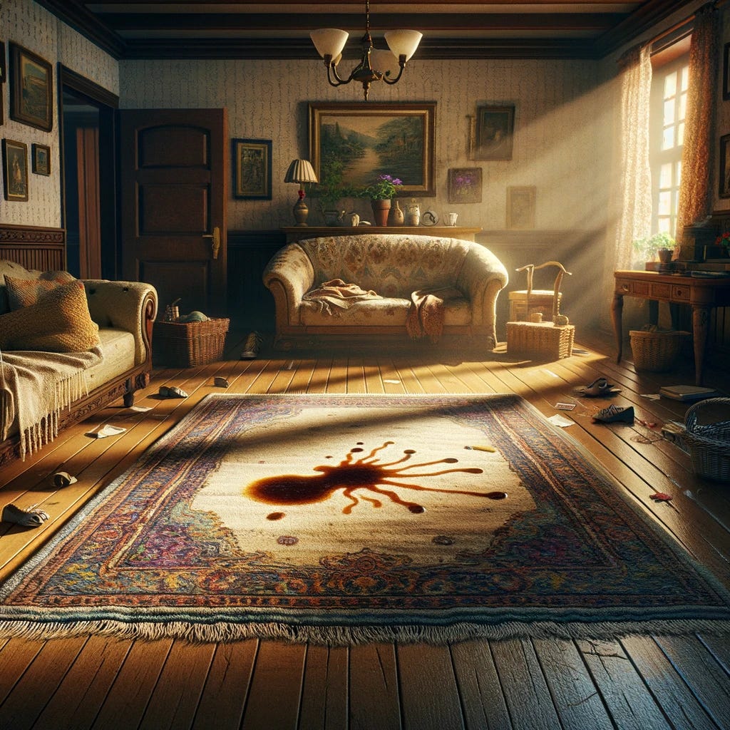 Mystery of the Unseen Stain: A Riveting Tale Unfolds | by CJ Coop ...