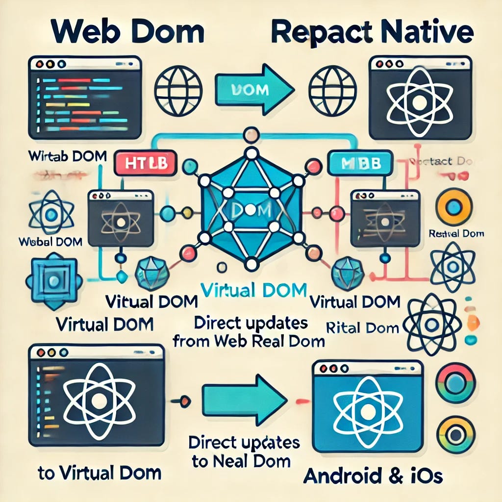 Understanding the Virtual DOM and How It Differs in React Native | by ...