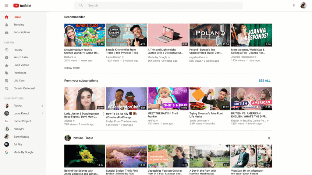 YouTube’s Homepage Redesign + New Features: What You Need to Know | by ...