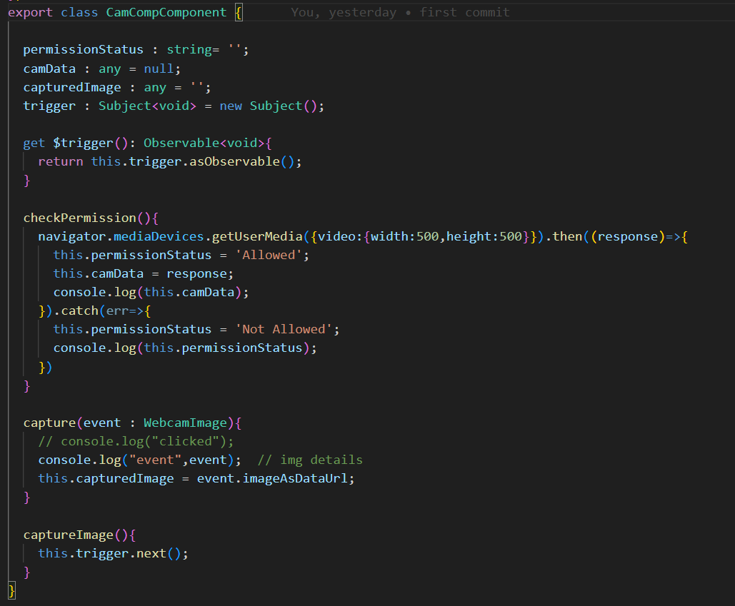 WebCam in Angular Simplified | Medium