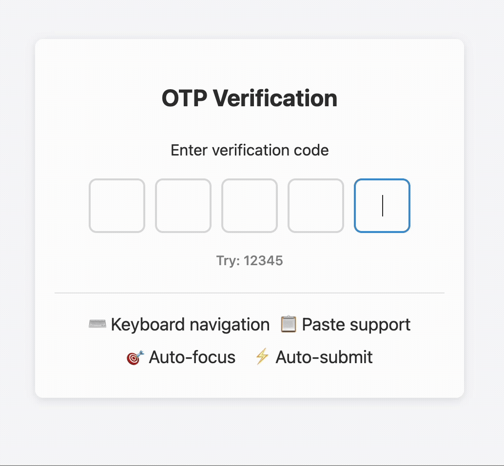 React Machine Coding Interview Guide: OTP Component | by Sanjeev Singh | Aug, 2025 | Medium