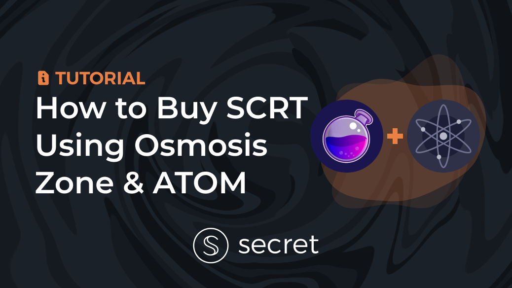 Jak Koupit SCRT Pomocí Coinbase, Osmosis DEX a ATOM | by Czech Secret ...