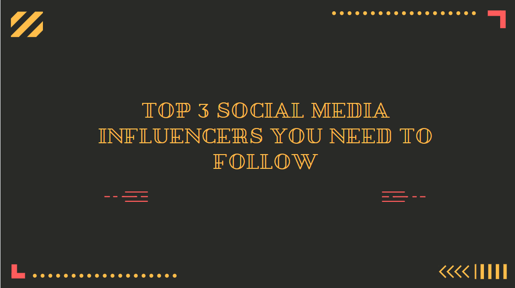 Top 3 Social Media Influencers You Need to Follow | by Novica Gijevski ...