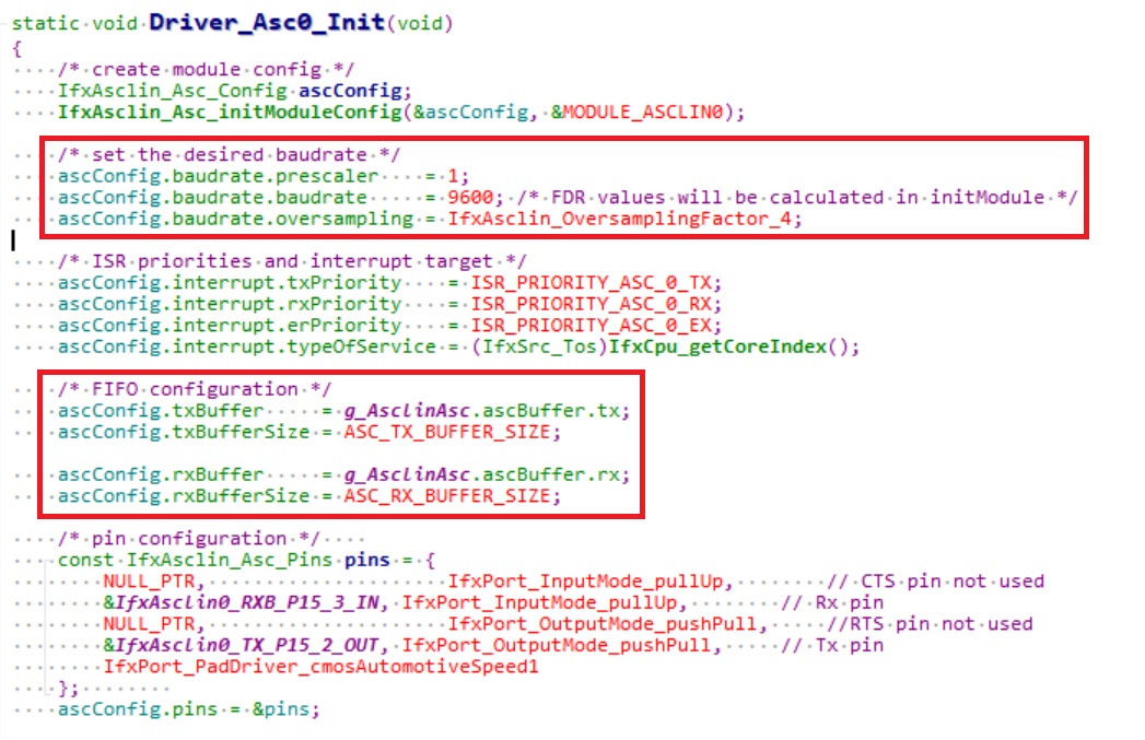 28. Analyzing UART Initialization Code and Understanding the Tx ILLD ...