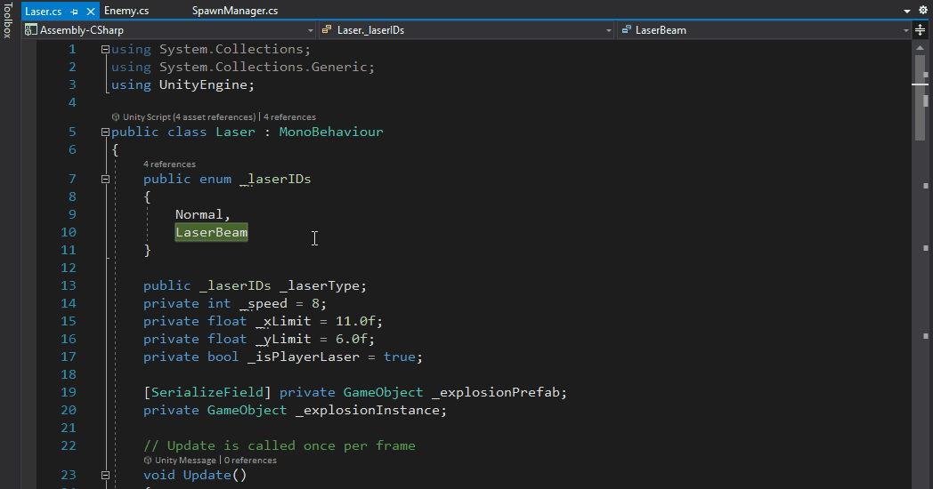 2D Space Shooter Game: New Enemy Type: Part 2: Laser Beam | by Manny ...