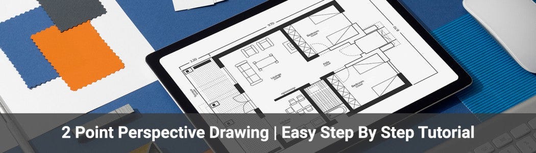 2 Point Perspective Drawing : An Easy Step-by-Step Tutorial | by ...