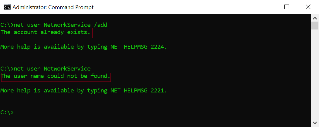The Windows Security Journey — “Network Service (NT AUTHORITY\NETWORK ...