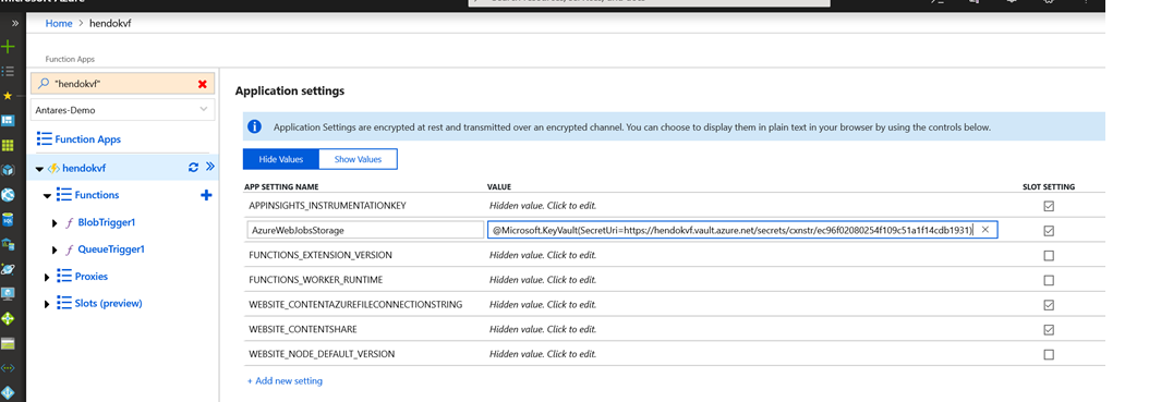 Azure Functions 2.0/Dependency Injection/Azure Key Vault Configuration ...