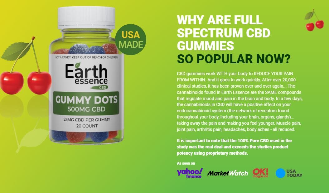 Earth Essence CBD Gummies (Urgent Warning) Earth Essence CBD Gummies US ...