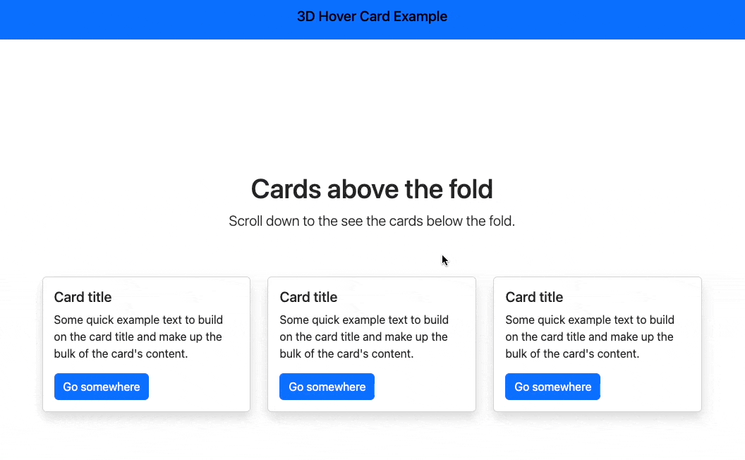 Beyond Flat Design: Spark Life into Your Website with 3D Hover Cards ...