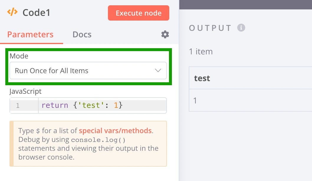 Mastering the n8n Code Node: A Deep Dive into $input.all() vs. $json | by Krishna Agarwal | Medium