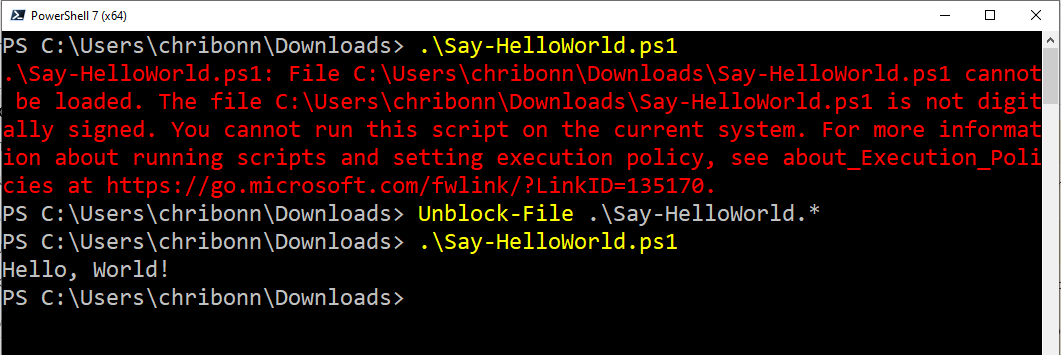 Understanding Powershells Executionpolicy And Scope Functionality — Unblock File Approach By