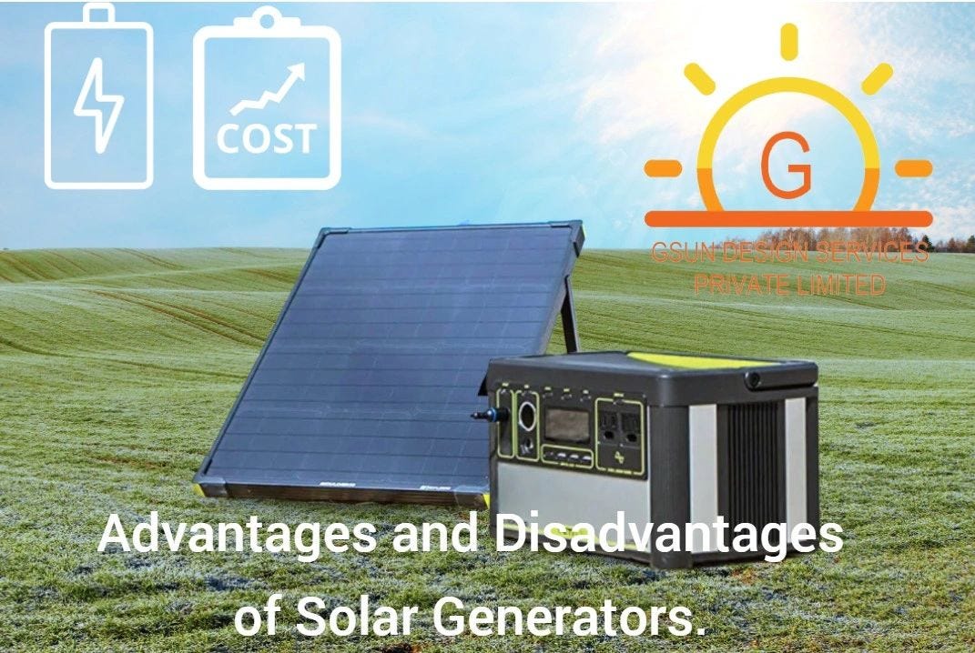 Advantages and Disadvantages of Solar Generators. | by SHIVAM SAINI ...