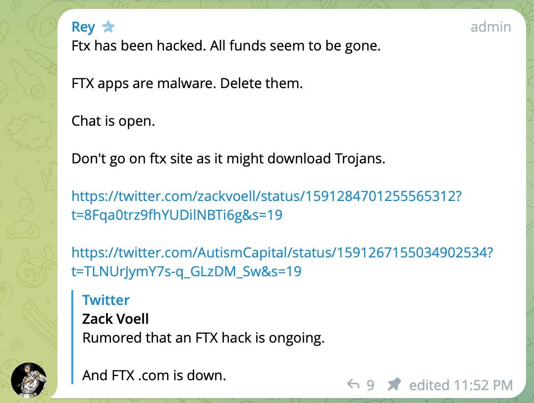 FTX website and apps have been hacked says FTX General Counsel Ryne ...