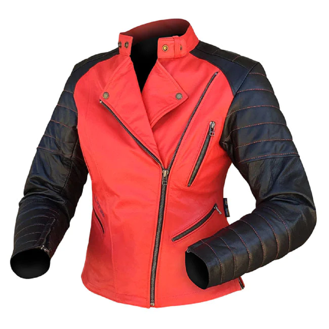 Make a Bold Statement with the Men’s Red Genuine Leather Jacket Adorned ...