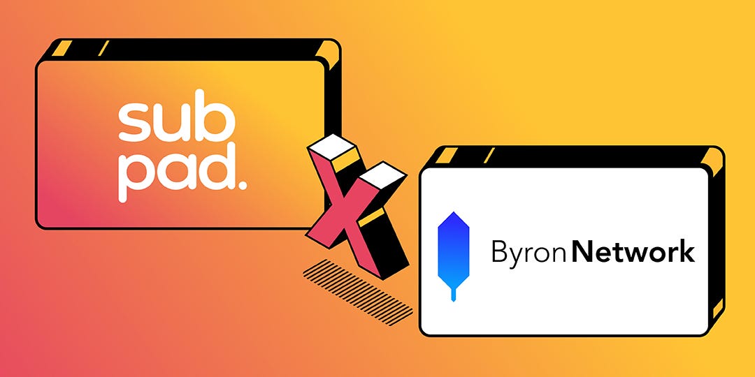 Byron Network partners with Subpad | by Michal Adamski | Subpad by Subme | Medium