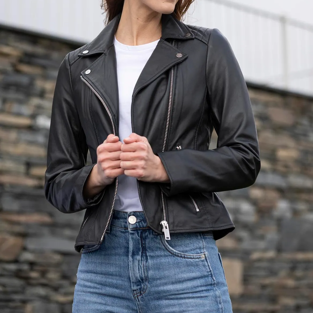 Title: The Timeless Elegance of the Thirlmere Leather Biker Jacket in ...