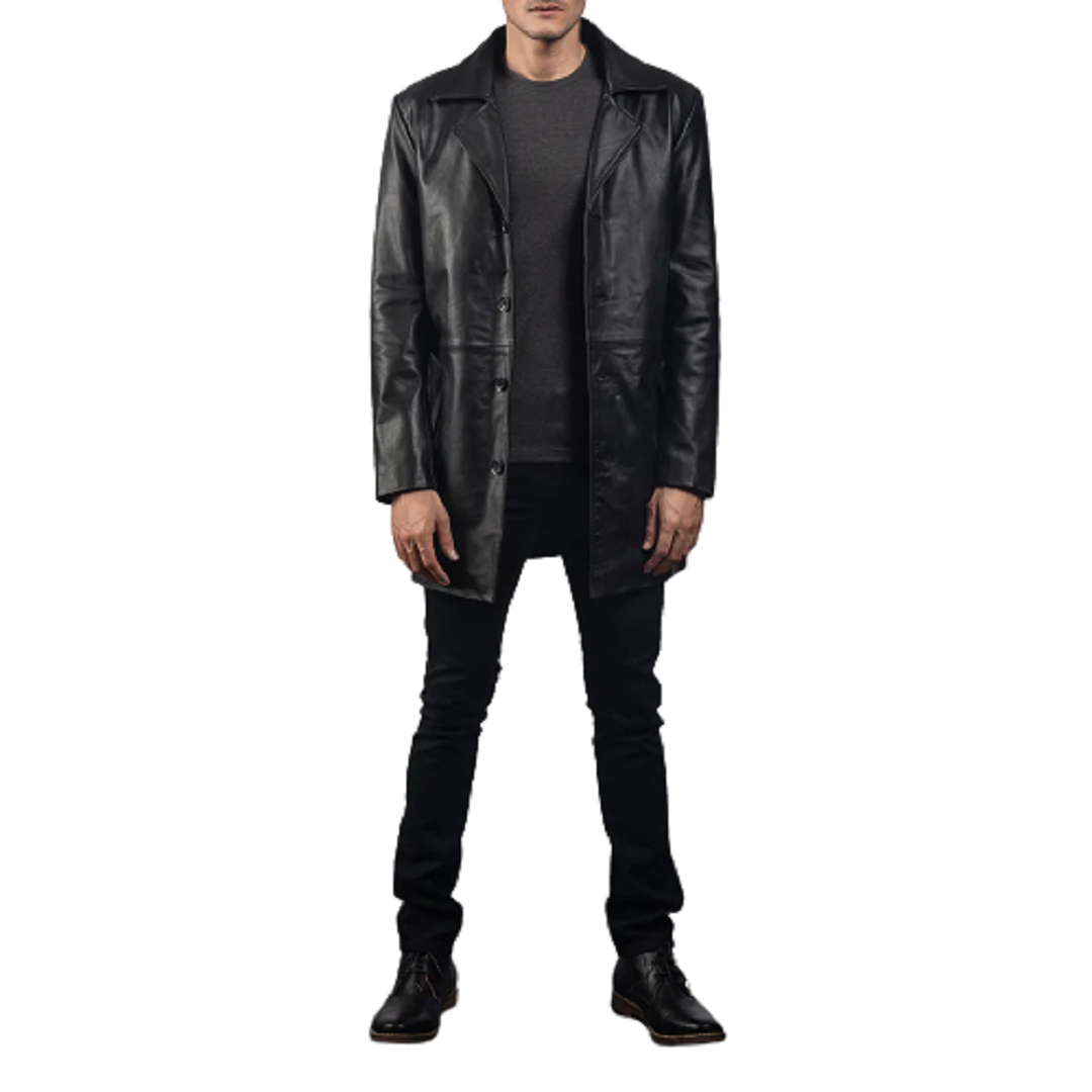 Embracing Timeless Elegance with the Classmith Black Leather Coat | by ...