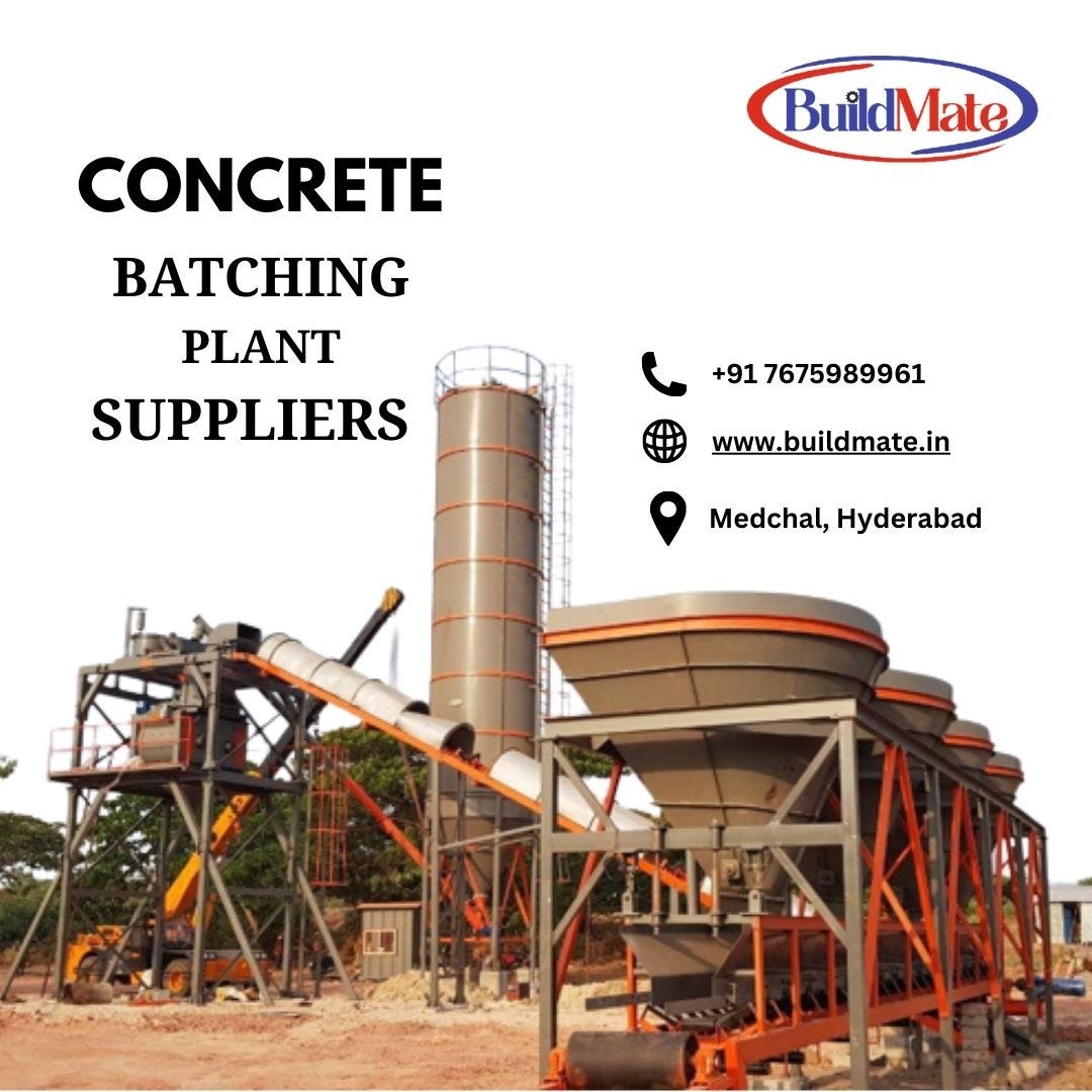 Concrete Batching Plants: Buildmate | by Subhash Kumar | Medium