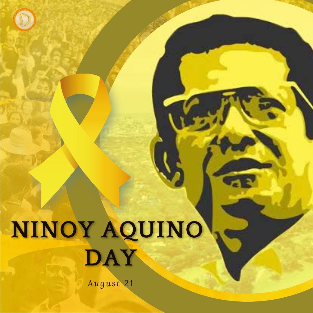Ninoy Aquino Day (August 21). Copy by: Cathelyde dela Torre & Erika ...