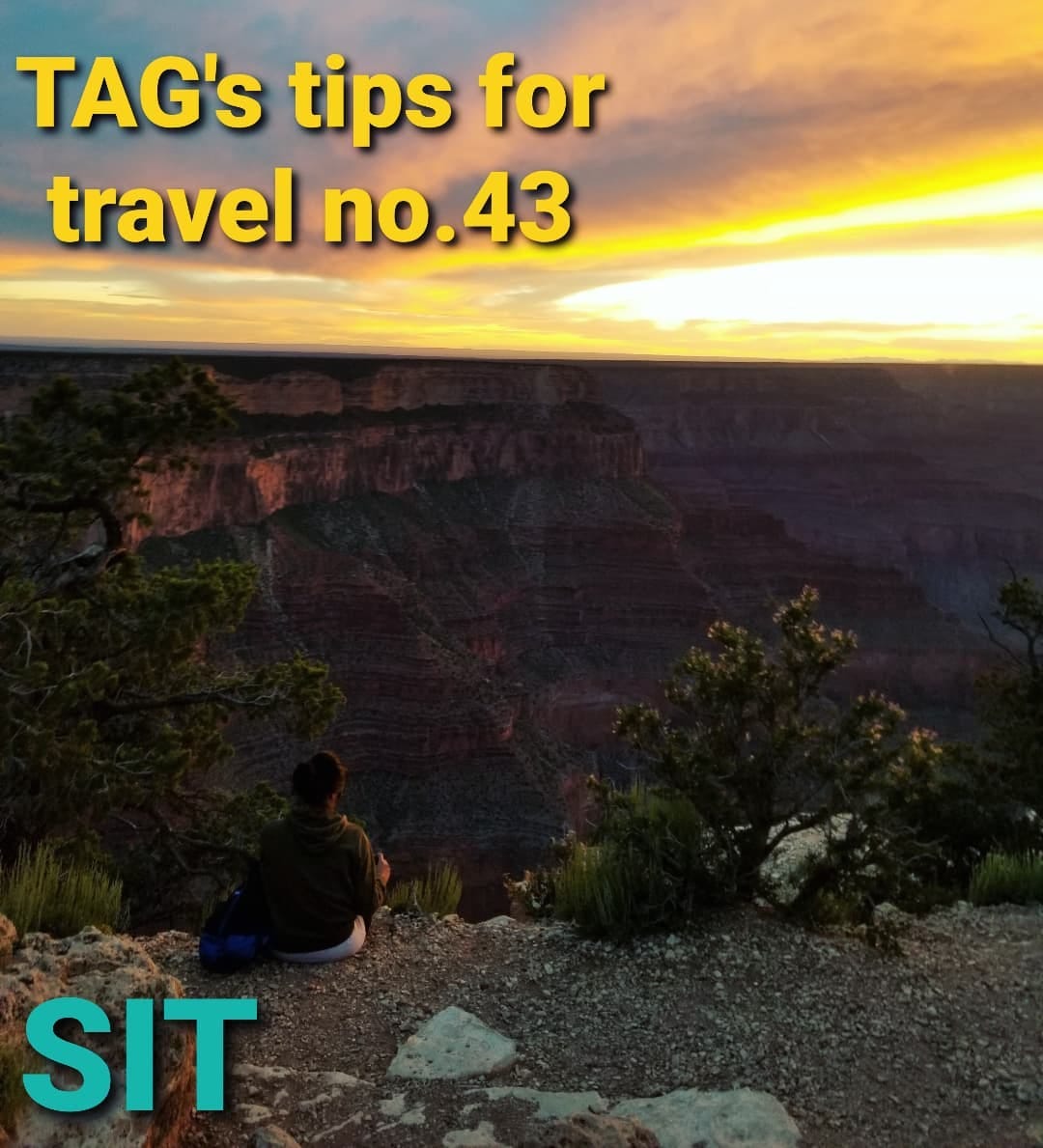 SIT; TAG’s tips for travel no.43. We are pushed to accept that travel ...