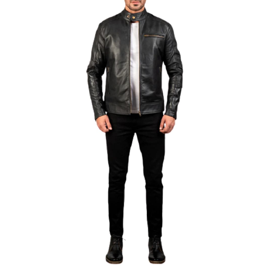 Embrace Timeless Style with the Dean Black Leather Biker Jacket | by ...