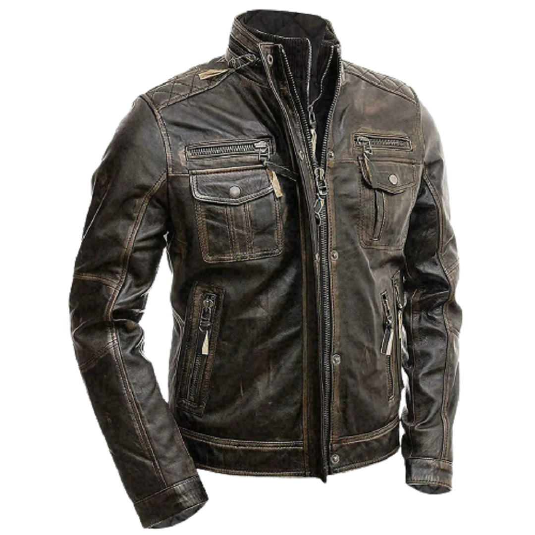 Embrace the Road: Men’s Biker Vintage Motorcycle Distressed Retro Rider ...
