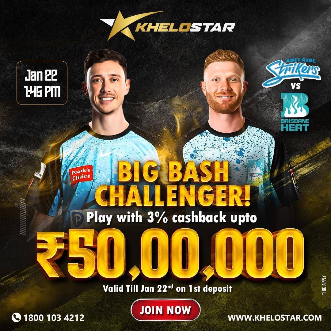 KheloStar BBL 2024 Classic: Adelaide Strikers vs Brisbane Heat Showdown ...