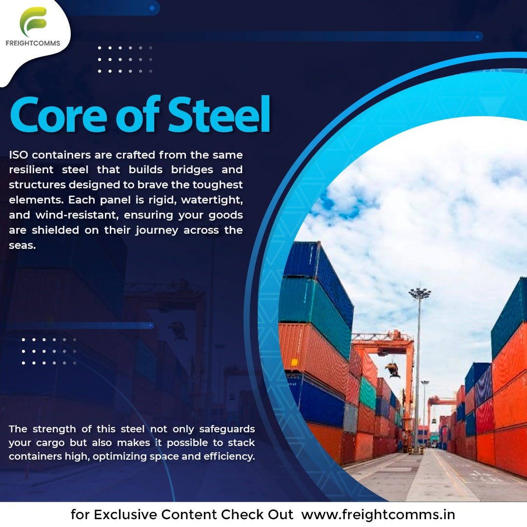 Discover the Core of Steel in ISO Containers! Crafted from resilient ...