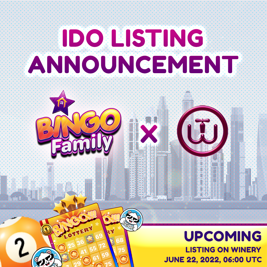 BINGO FAMILY LISTING DEX ON WINERY SWAP | by Bingo.Family | Medium