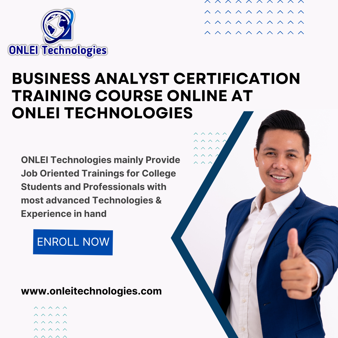 Business Analyst Certification Training Course Online at ONLEI Technologies | by ONLEI ...