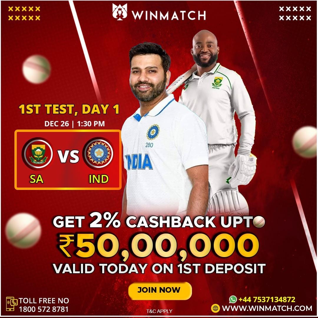 WinMatch: Elevate Your Thrills with Live Betting and Casino Play in the India vs. South Africa ...