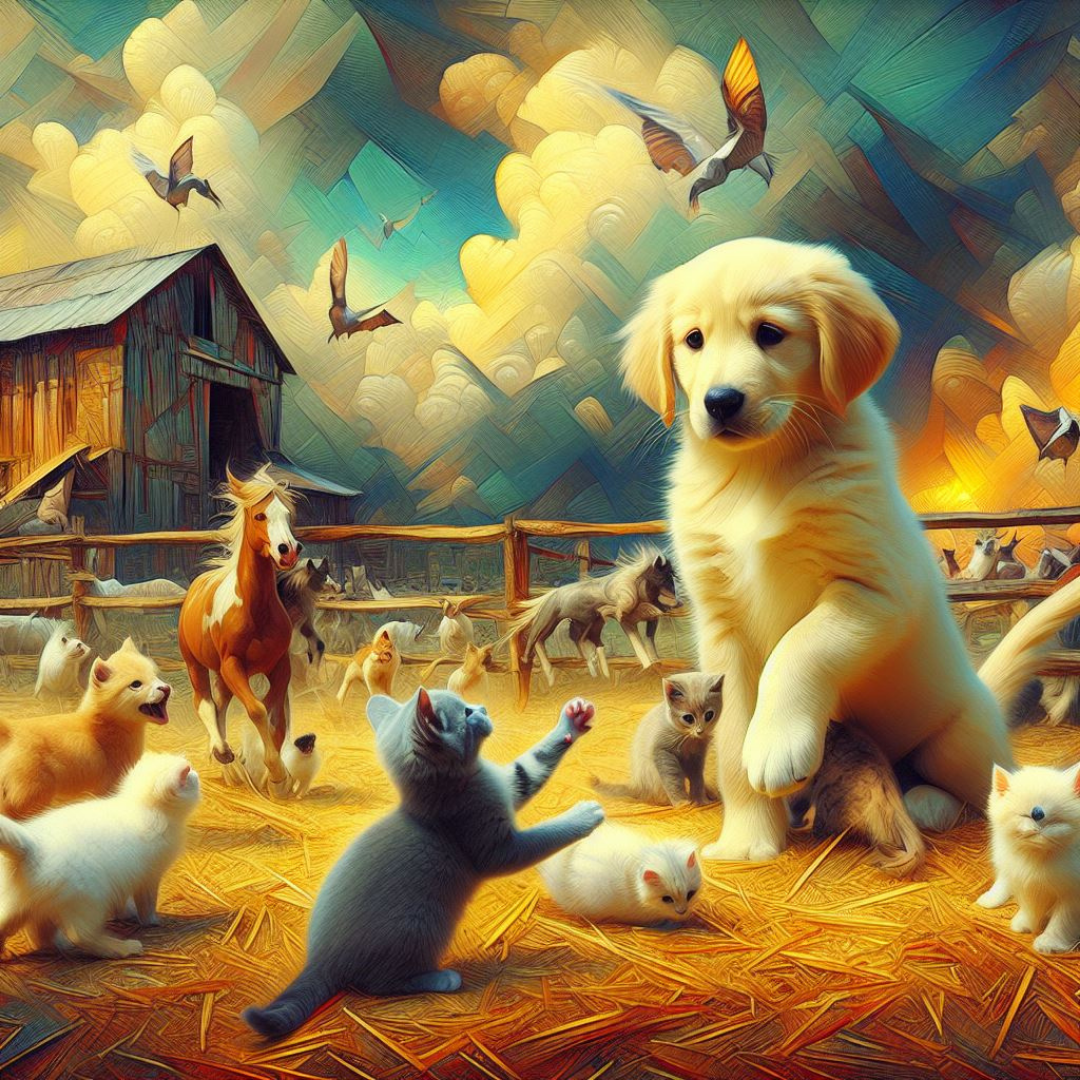 Day 31 with AI: Barn Animals Play | by Dallegod | Aug, 2024 | Medium