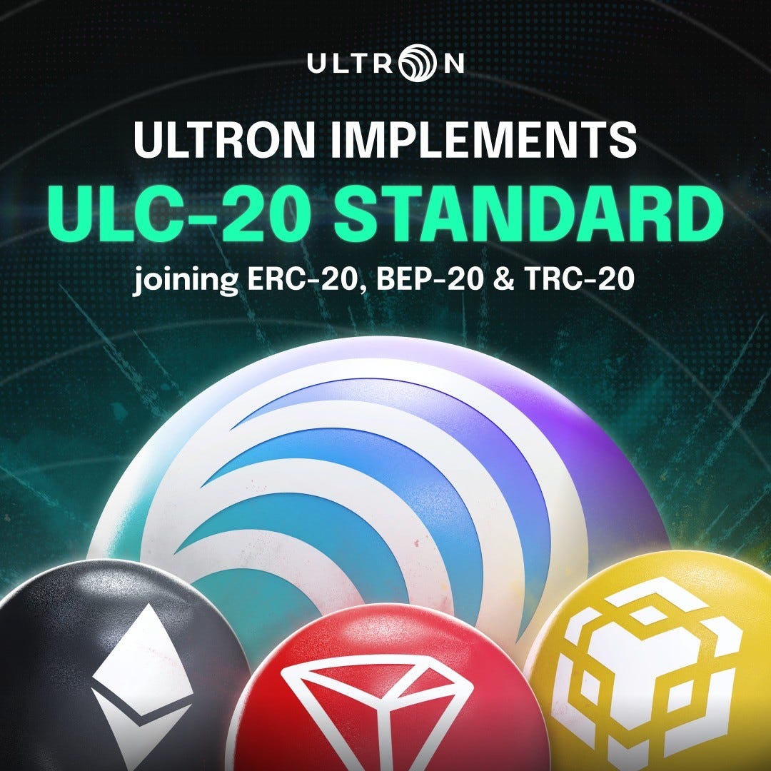 Ultron Foundation implements the ULC-20 standard and announces the ...