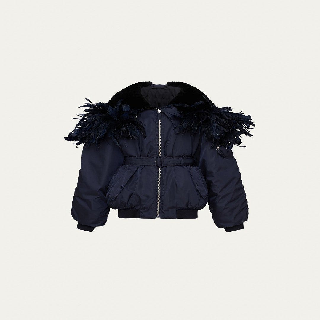 Title: Embrace Luxury and Sustainability with the Re-Nylon Shearling ...