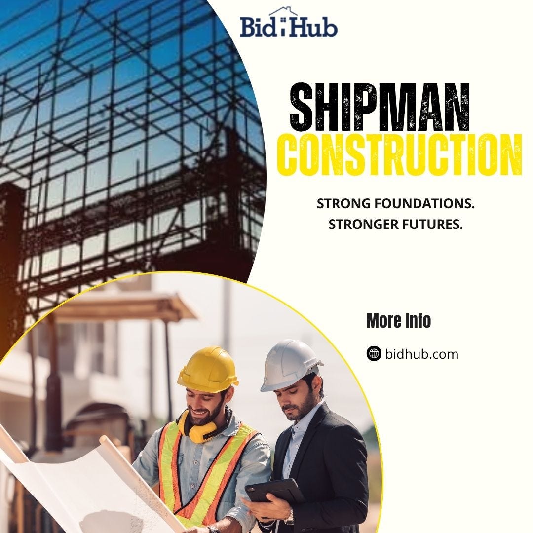 Sustainability in Construction: How Shipman Construction Leads the Way | by Bid Hub | May, 2025 ...