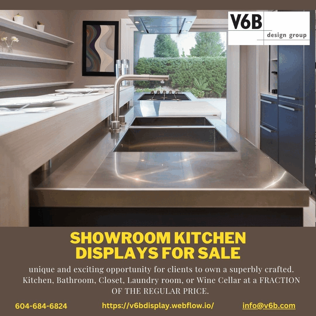 Design Your Kitchen Displays for Sale at V6B Group - V6B design group ...