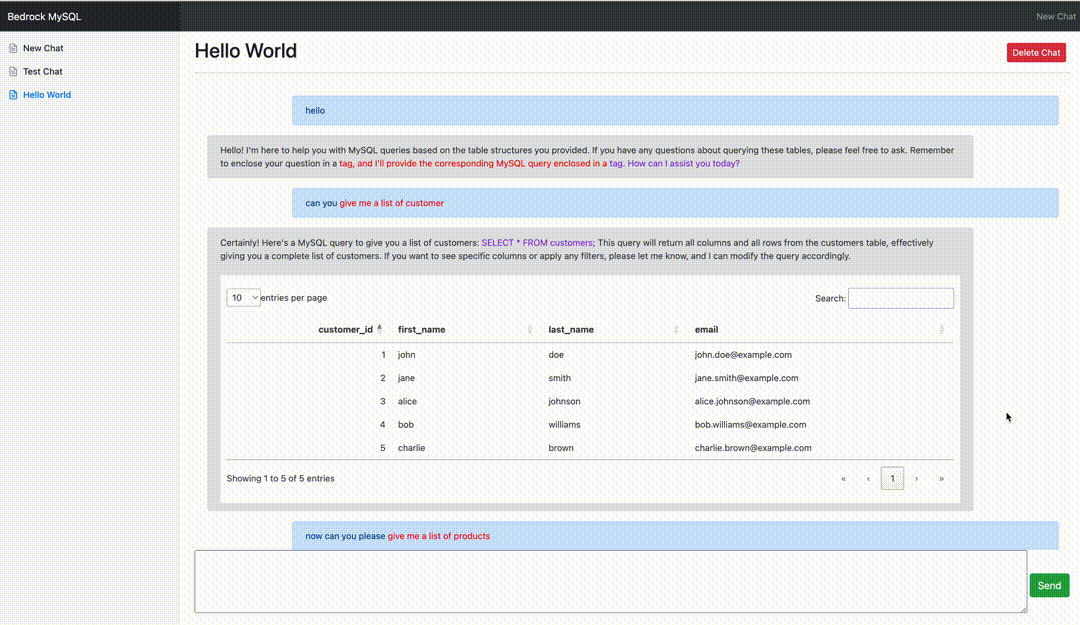 Using AWS Bedrock to Query a MySQL Database | Part 2 Prompt and Interface Improvement | by ...