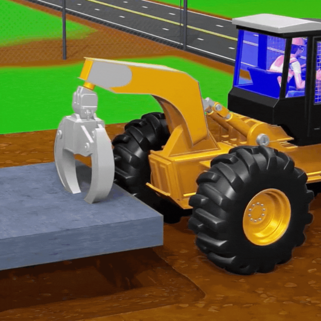 Finally..! Heavy Vehicles got Success to Make Giant Cement Brick - Toon ...