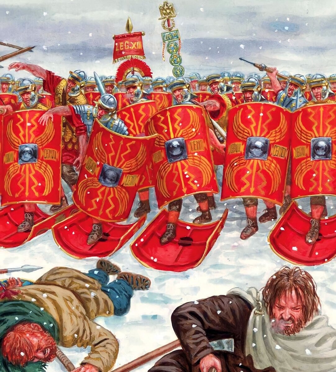 Why Did Legionaries Stand on Shields During Battle? | by Historical ...