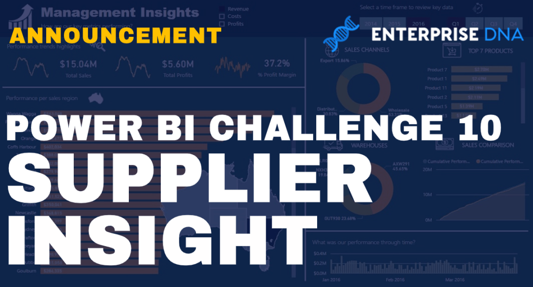 Power BI Challenge 10 — Supplier Insights | by Enterprise DNA | Medium