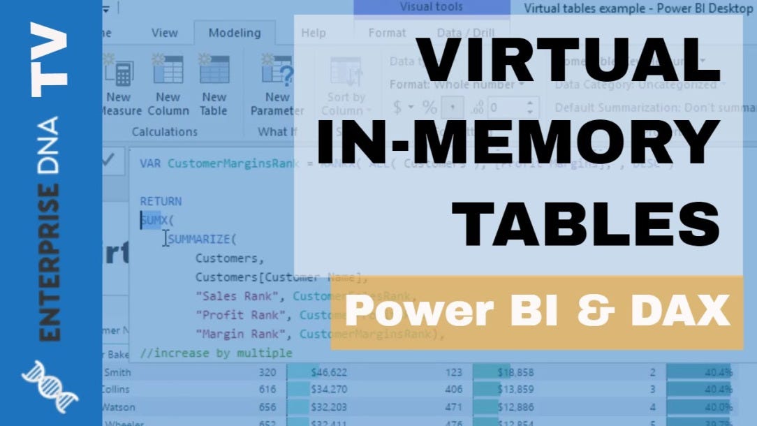Learn How To Use Virtual In-Memory Tables in Power BI Using DAX | by ...
