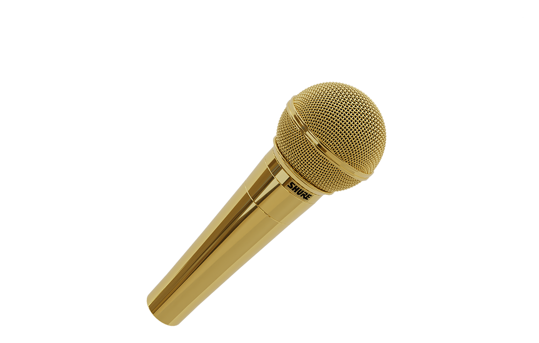 Sonorous Elegance: The Opulent World of 24K Gold SHURE Microphones | by ...