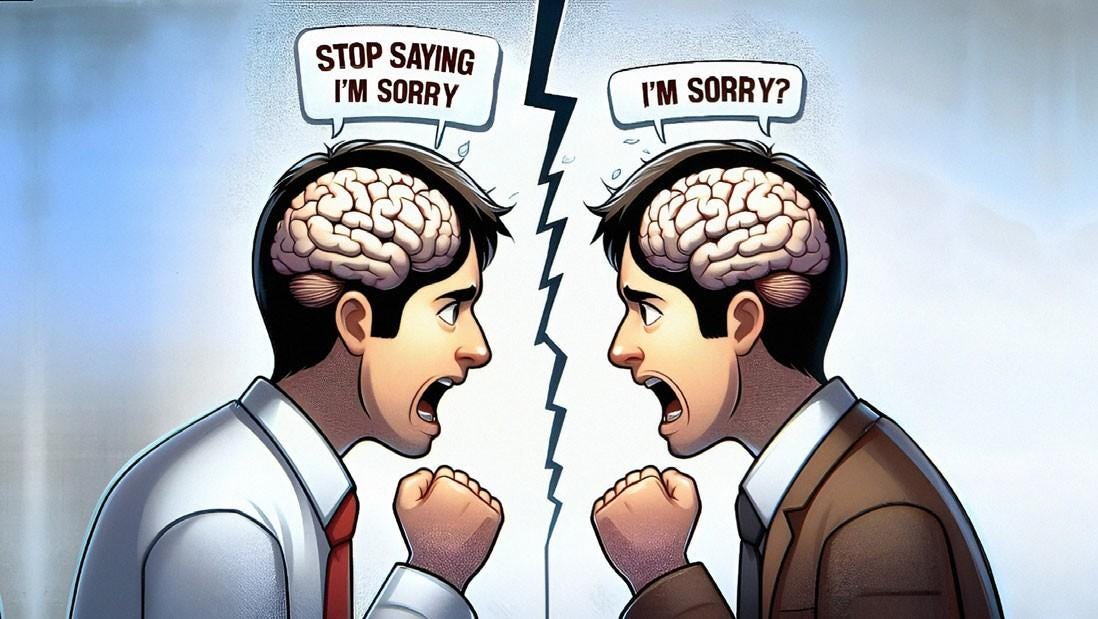 STOP SAYING “I’M SORRY”!. If you have mistreated another human… | by ...