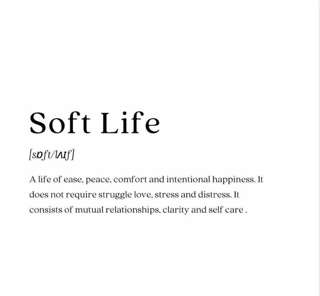 Soft life. I’m tempted to say that this piece is… | by Piece of mind ...