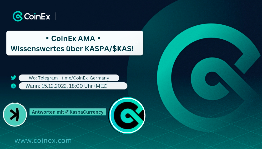 CoinEx&KASPA AMA Recap. CoinEx hat KASPA eingeladen, am… | by CoinEx Deutsch | Medium
