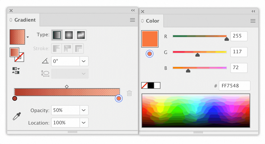 How to add gradient color stops | Adobe Illustrator scripts | Medium