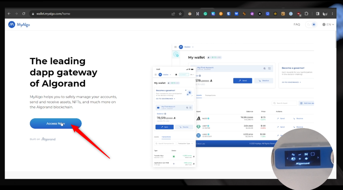 CONFIGURAR E USAR MYALGO PARA ACESSAR SUA CONTA ALGORAND (ALGO) DA LEDGER | by yvonnegsmith ...