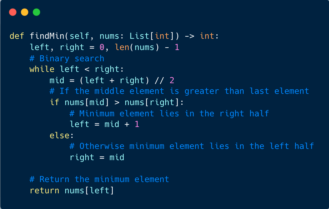 Tech interview #7. Find Minimum in Rotated Sorted Array | by Bouagnaayoub | Jul, 2024 | Medium
